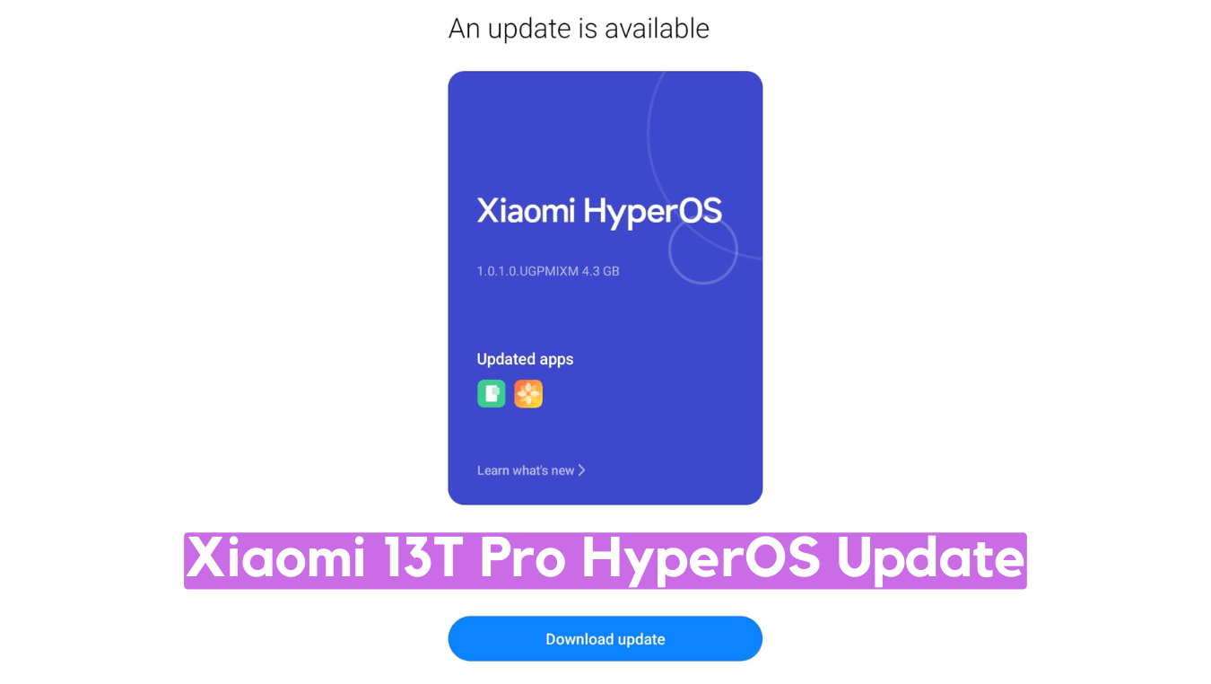 Xiaomi 13T Pro HyperOS Update Download ‘corot’ - Xiaomi HyperOS Update